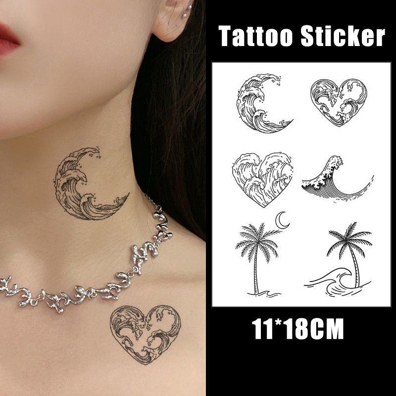 【SUN】Magic Tattoo Sticker Waterproof Long Lasting 2 Weeks Fake Tattoo ...