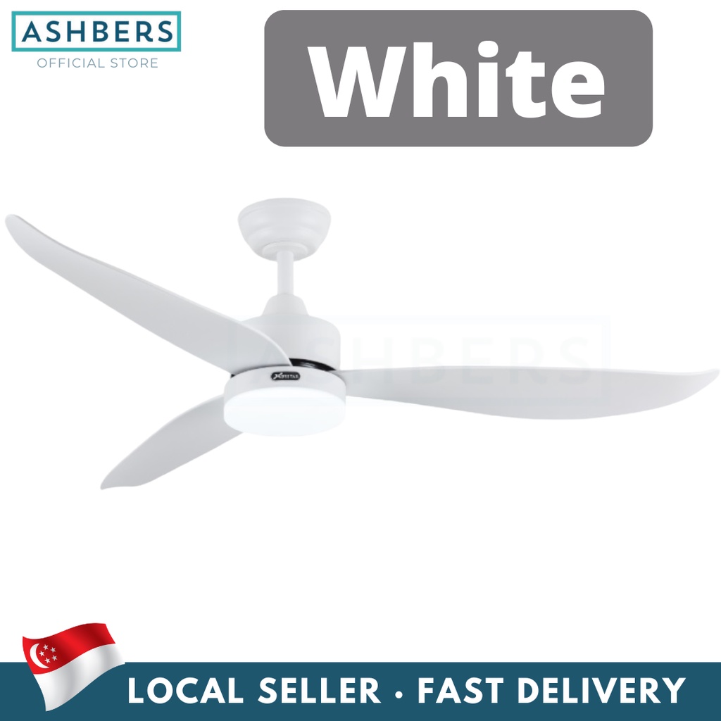 BESTAR RAZOR 3 Blade Ceiling Fan with optional 24W Tricolour LED Light ...