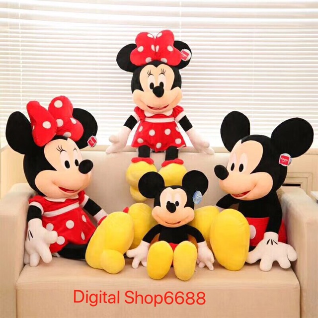 Minnie MOUSE & MICKEY MOUSE Doll 40CM High (100% IMPORT) | Shopee Singapore