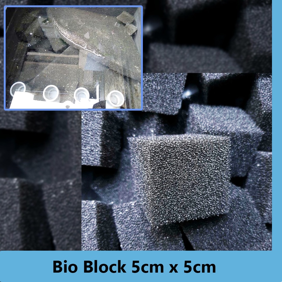 BIOBLOX 5CM Thick BioBlock 5cm x 5cm aquarium filter media | Shopee ...