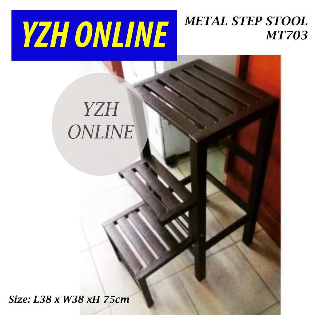 3v METAL STEP FOLDABLE STOOL/Chair With STOOL | Shopee Singapore