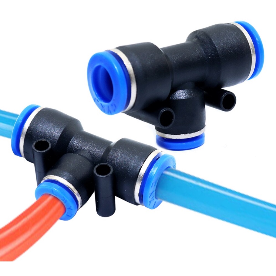 [SG STOCK] SPE Series Pneumatic Fitting Union Tee Push To Connect 3Way ...
