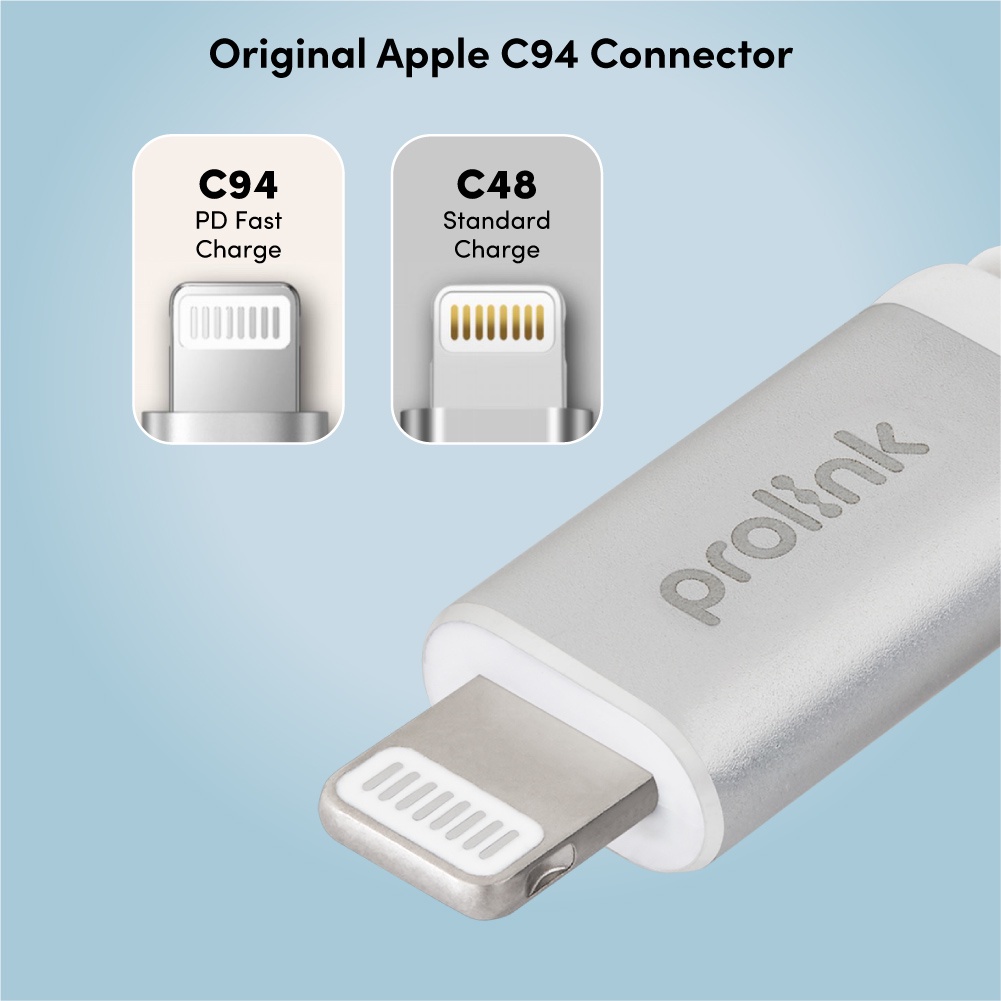 Prolink 30W USB-C to Lightning PD Cable | Apple iPhone 14/13/12/XS/SE ...
