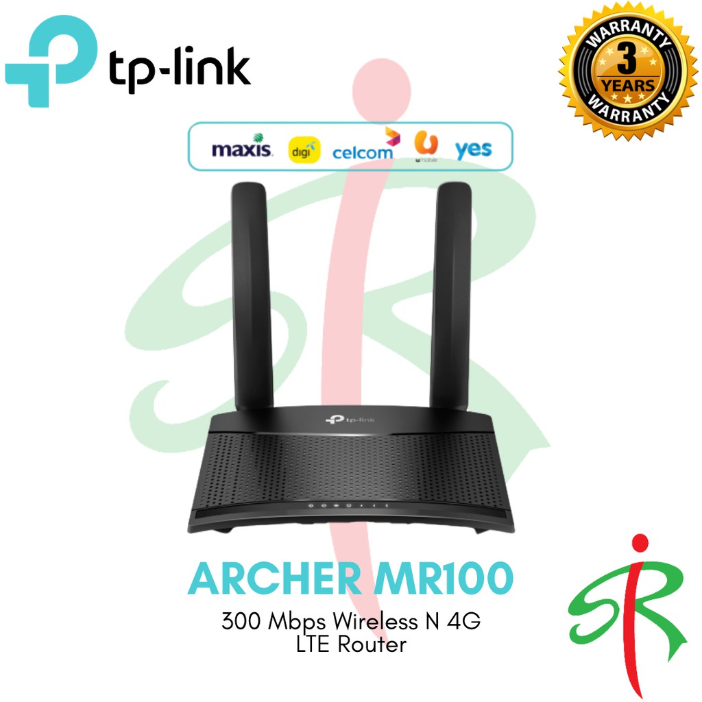 TP-Link TL-MR100 300 Mbps Wireless N 4G LTE Router | Shopee Singapore