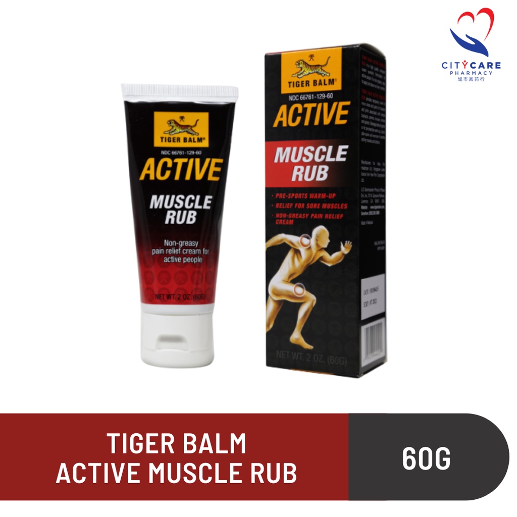 Tiger Balm Active Muscle Rub 60g | Shopee Singapore