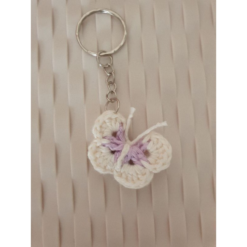 crochet keychain / butterfly keyring / handmade / sg local stock ...