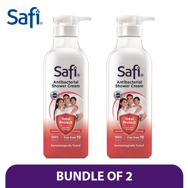 [Bundle of 2] SAFI Anti-Bacterial Shower Cream Total Protect 975g ...