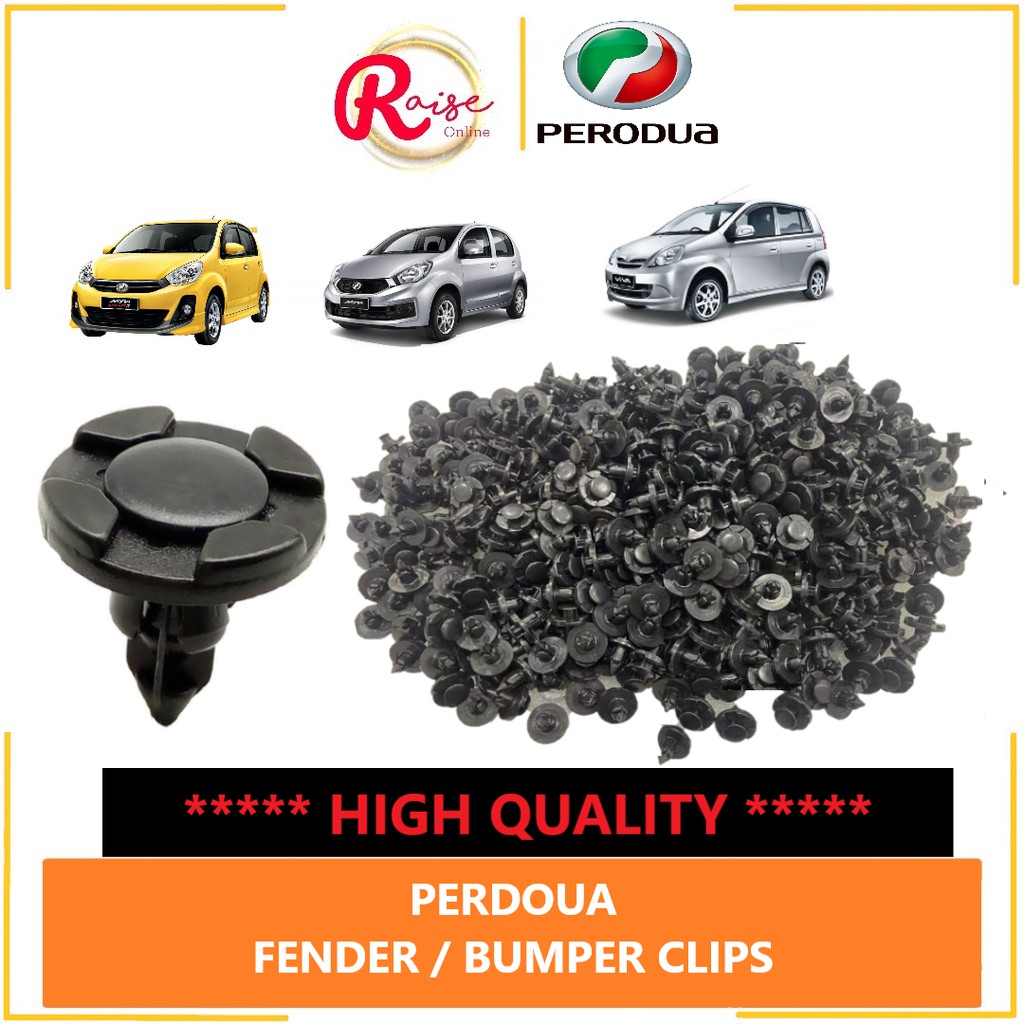 Perodua Myvi/Viva/Axia Fender Under Shield Clips car rivet bumper ...