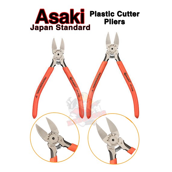ASAKI HEAVY DUTY PLASTIC CUTTER PLIERS / WIRE CUTTER PLIER / NIPPER ...