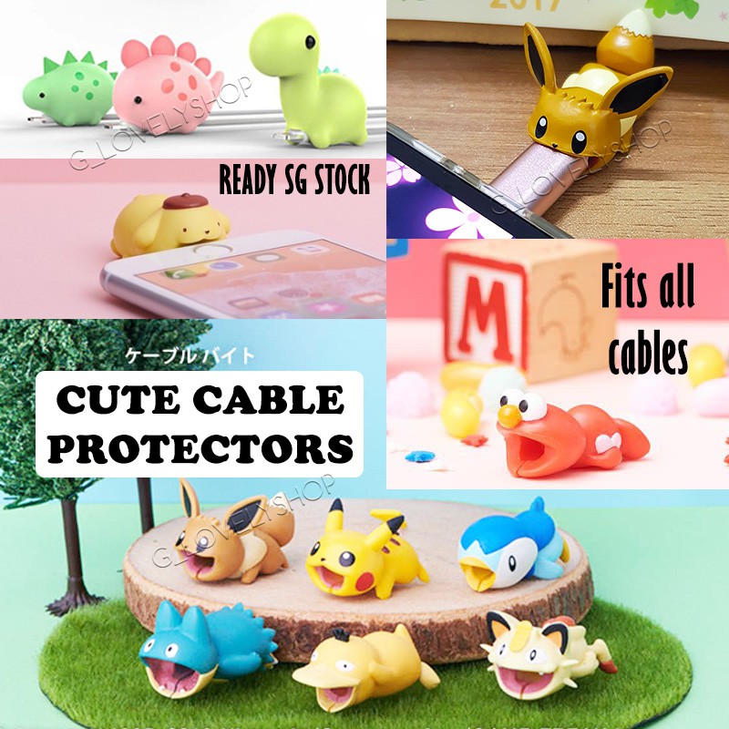 Elmo cable bite cable protector [CLEARANCE SALE] | Shopee Singapore