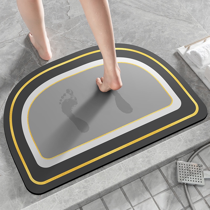 🇸🇬 Ready Stock Bathroom Diatomite Mat Super Absorbent Floor Mat Soft ...