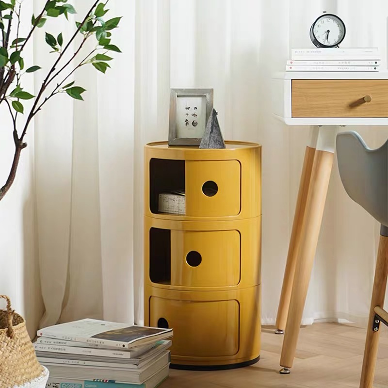 Cabinet Storage Drawer Round Locker Nordic Mini Ins Small Bedside Table ...