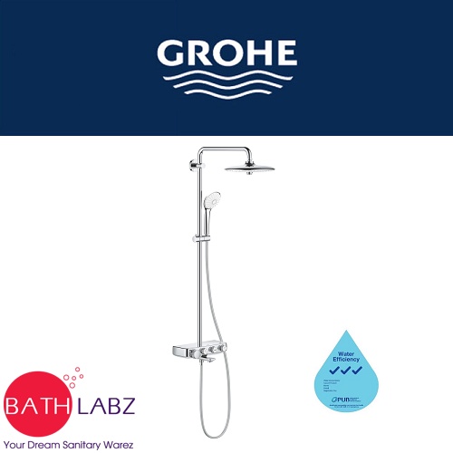 GROHE 26608000 EUPHORIA SMARTCONTROL SYSTEM 260 MONO WALL MOUNT SHOWER ...