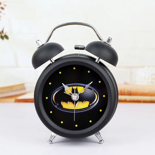 ★SG Ready Stock★3 inch Batman/England Flag Alarm Clock Creative Retro ...