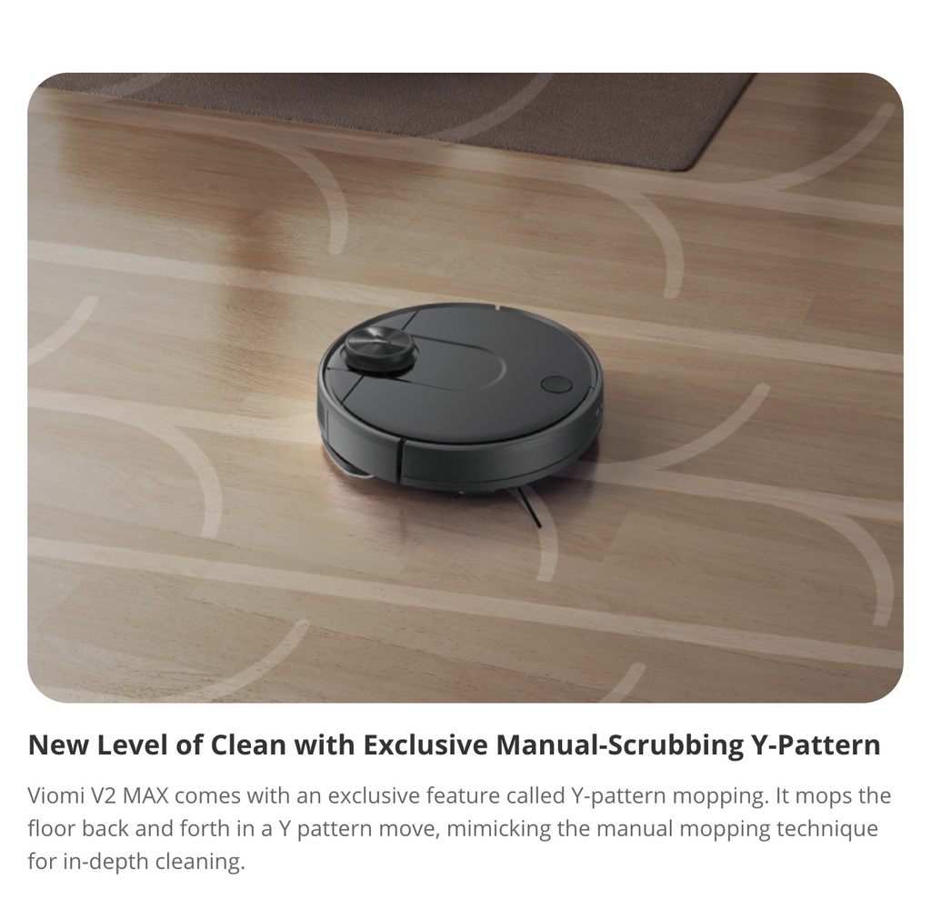 Viomi V2 Max LDS Robot Vacuum Mop Cleaner | Shopee Singapore