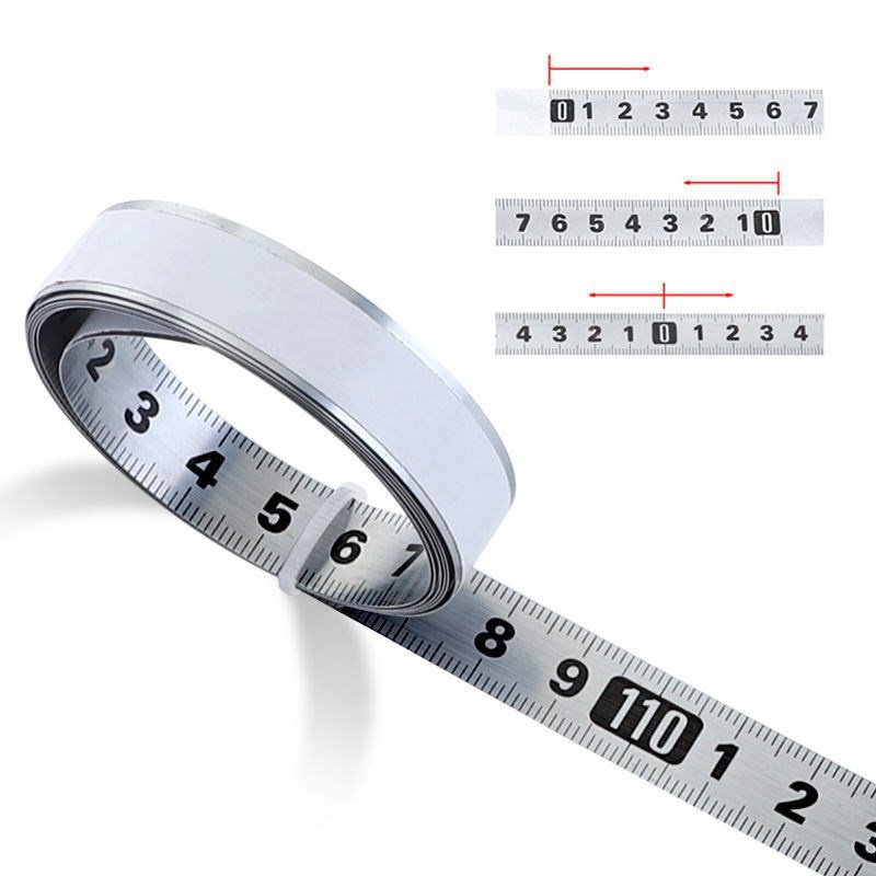 New stainless steel self-adhesive ruler, metric ruler, tape measure ...