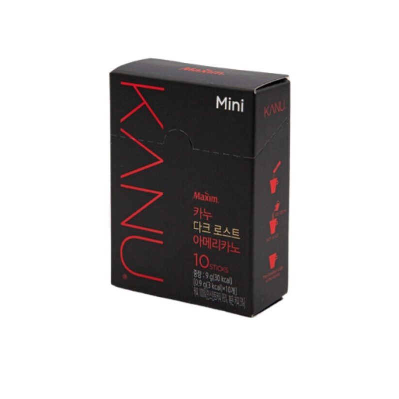 DONGSUH Maxim Kanu Dark Roast Americano Mini 0.9g x 10p [Korea] | Shopee Singapore
