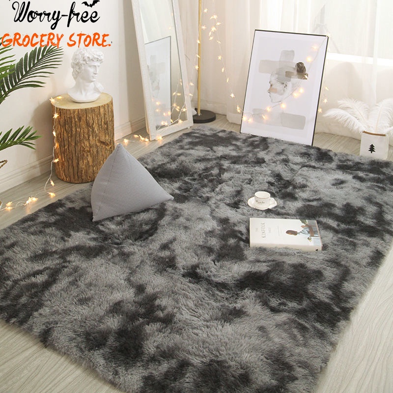 Nordic carpet super soft plush living room bedroom floor mat room ...