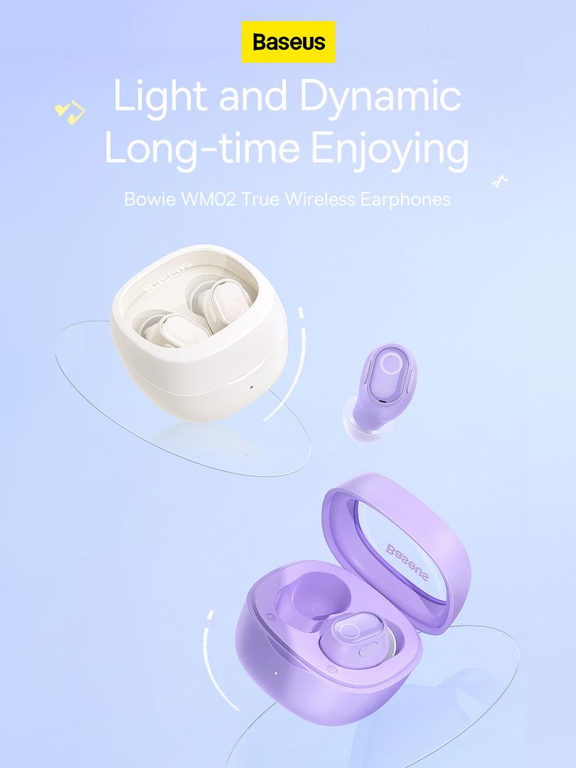 Baseus WM02 TWS 5.3 Bluetooth Wireless Earphones With Touch Control ...