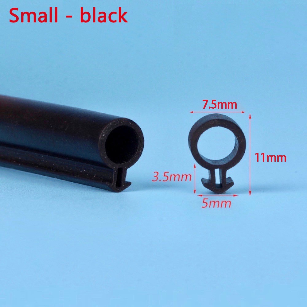 10m Silicon Rubber Door Window Seals Draft Stopper Hollow Bulb Barb ...