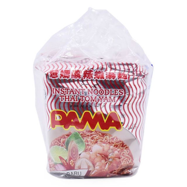 [TKM] PAMA Instant Mee Thai Tom Yam (5s x 55g) | Shopee Singapore