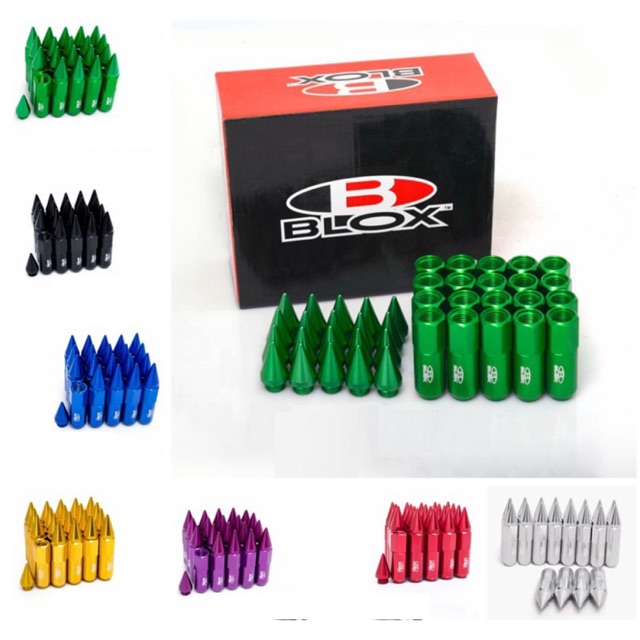 Blox 2-way rim wheel tire tyre nut tayar nut lug nut alloy racing style ...