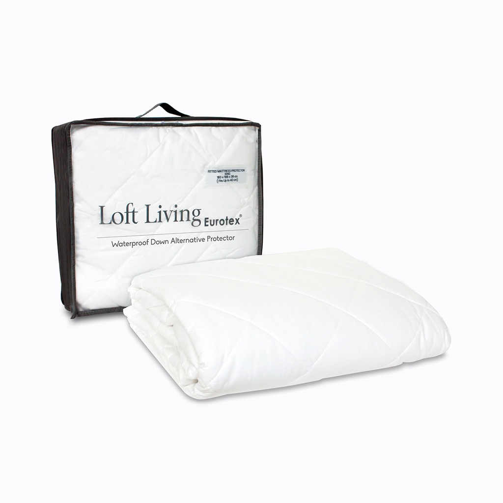 Eurotex, Loft Living Quilted Waterproof Mattress Protector, Fitted ...