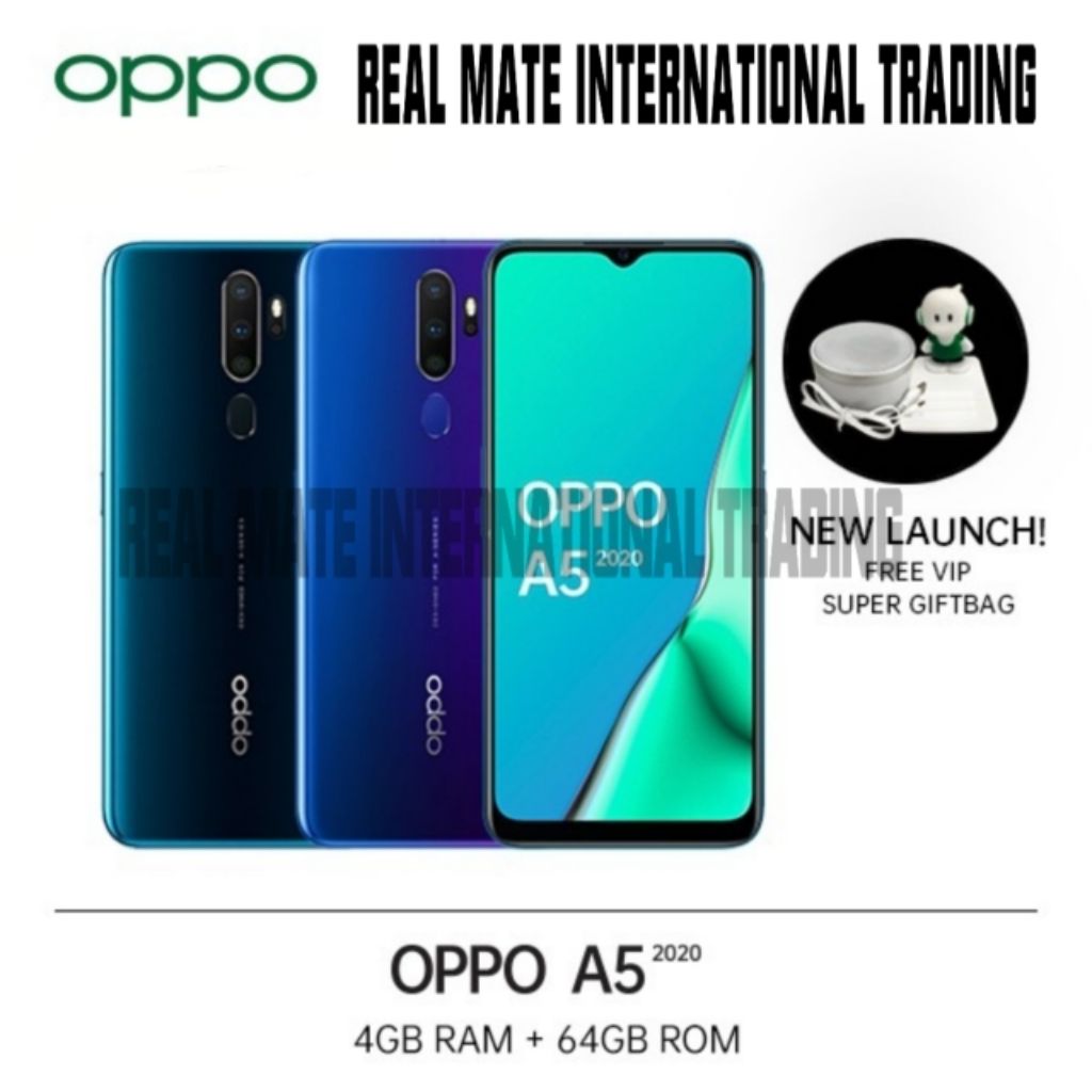 OPPO A5 2020 - 4GB RAM | 64GB ROM | 12MP ULTRA WIDE QUAD CAMERA ...