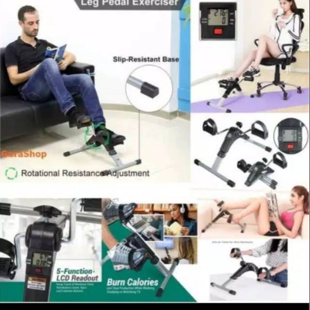 Mini bike portable stationary bike foot therapy mini stroke knee bone ...