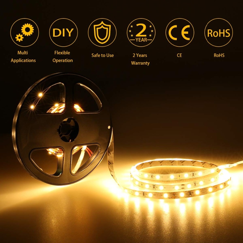 3AA Battery Power Led Strip Light SMD2835 50cm 1M 2M 3M 4M 5M Flexible ...