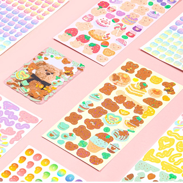 Daiso Korea New Character Deco Stickers/Toploader Deco Sticker Korea ...