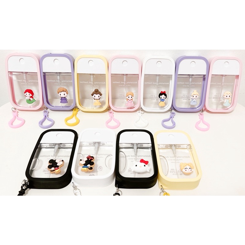 Hand Sanitizer Spray 50ml - With Casing and Unique Charms: Princess ...