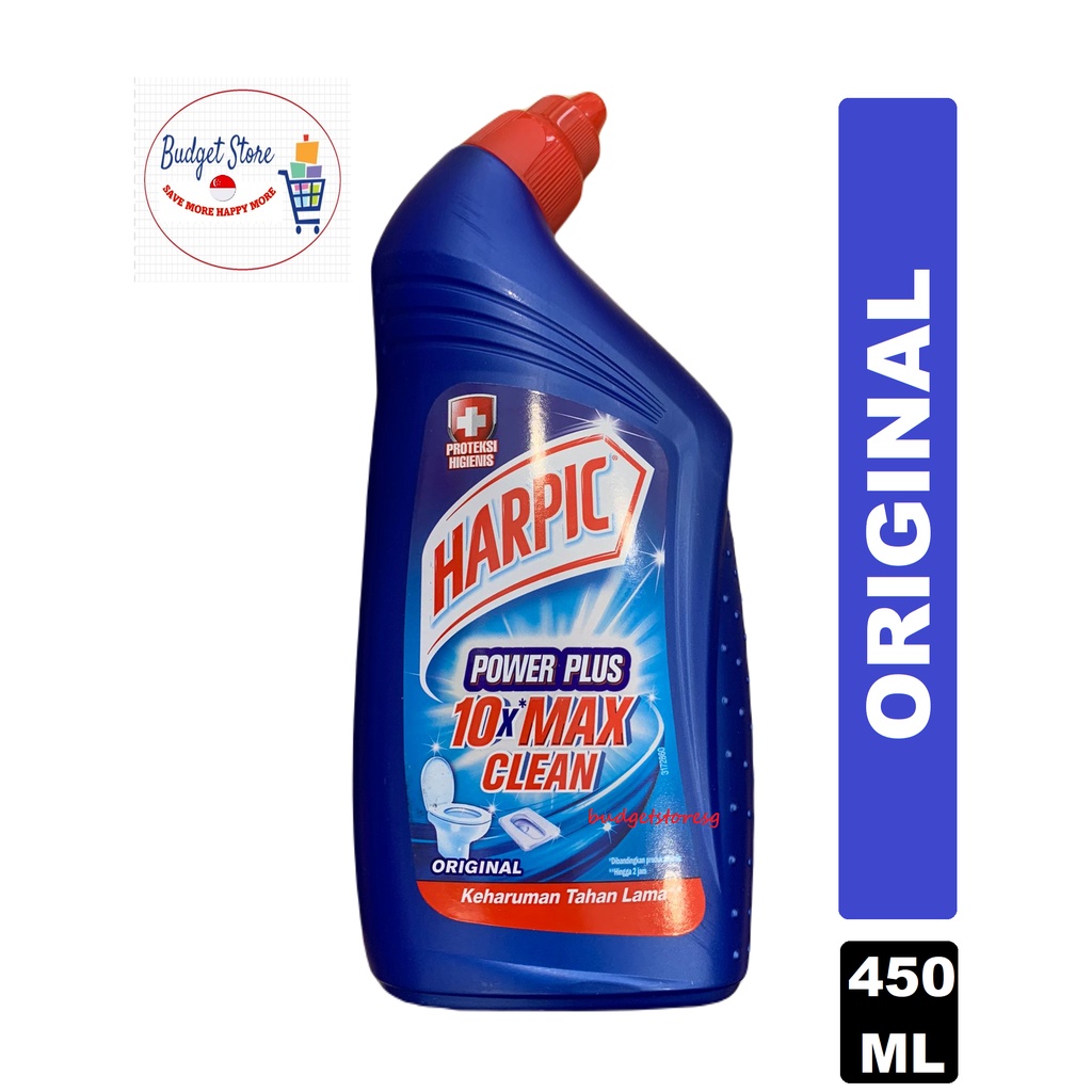 Harpic Toilet Cleaner Power Blue Original 450 mL | Shopee Singapore