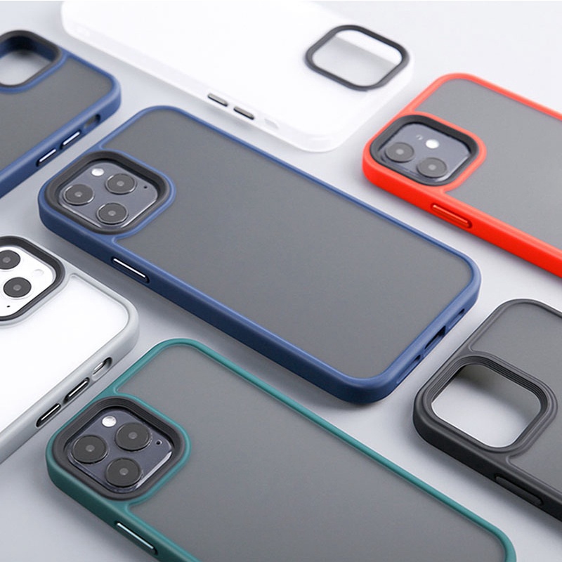 Metal Button Soft Skin Case Shock Casing mobile phone case for iPhone ...