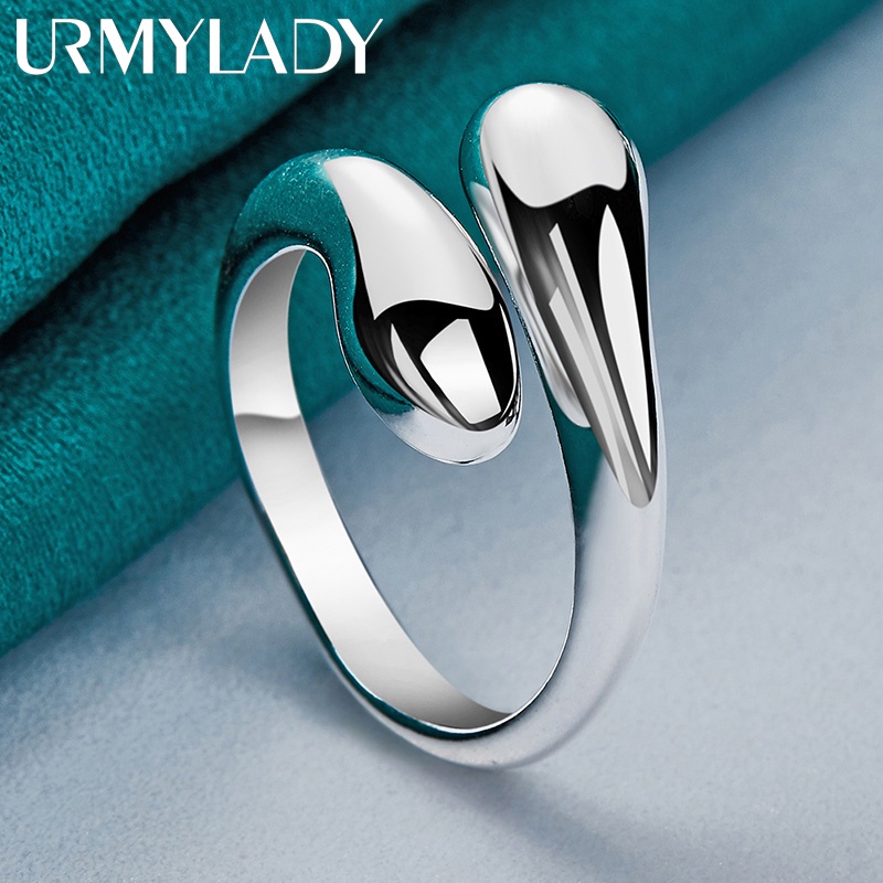 URMYLADY Water Drop Cross Ring for Women Wedding Engagement Fashion ...