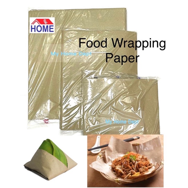 Food Wrapping Paper/ Hawker Take Away Food Paper / Brown Hawker Paper ...