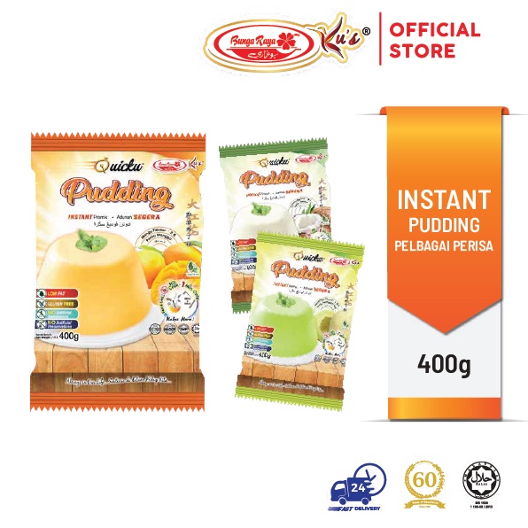 BUNGA RAYA KUSUMA [Quicku] Instant Pudding Powder 400g || BUNGA RAYA ...