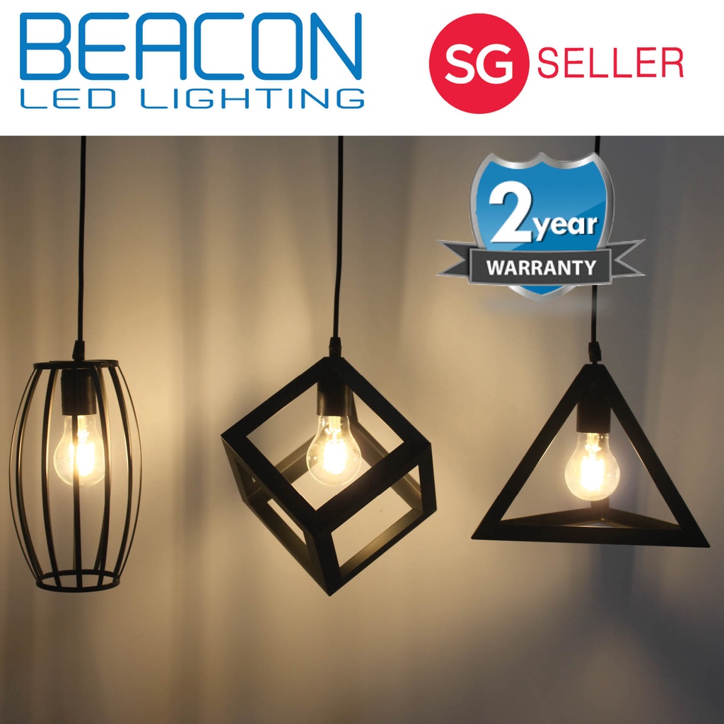 BEACON LED (LOCAL SELLER WITH WARRANTY) Metal Pendant Light - Three ...