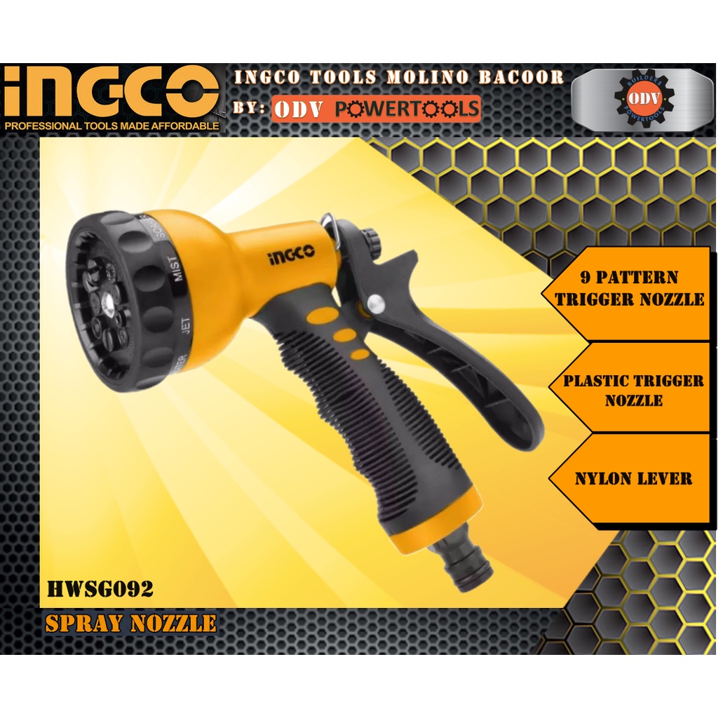 INGCO Spray Nozzle HWSG092 ~ ODV POWERTOOLS | Shopee Singapore
