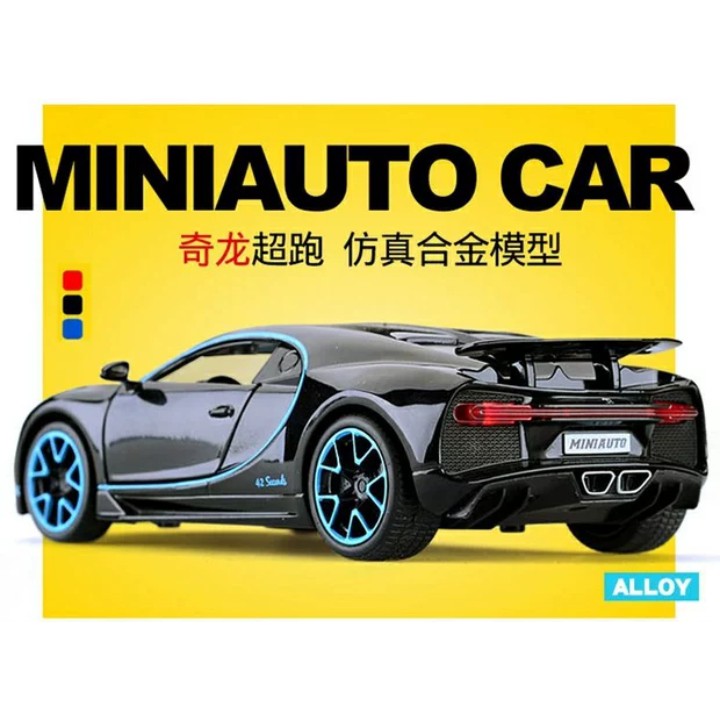 MINI AUTO 1:32 Bugatti Chiron (Black) Die Cast Car Models | Shopee ...