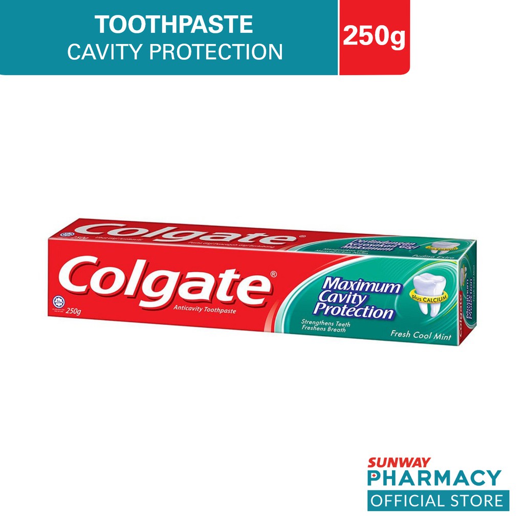 Colgate Toothpaste Max Cavity Protection Fresh Cool Mint 250g | Shopee ...