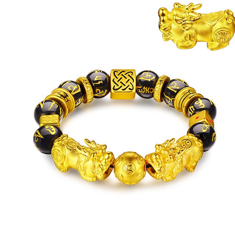 Golden 999 Pixiu Gold Bracelet for Men / Women (without gift box ...