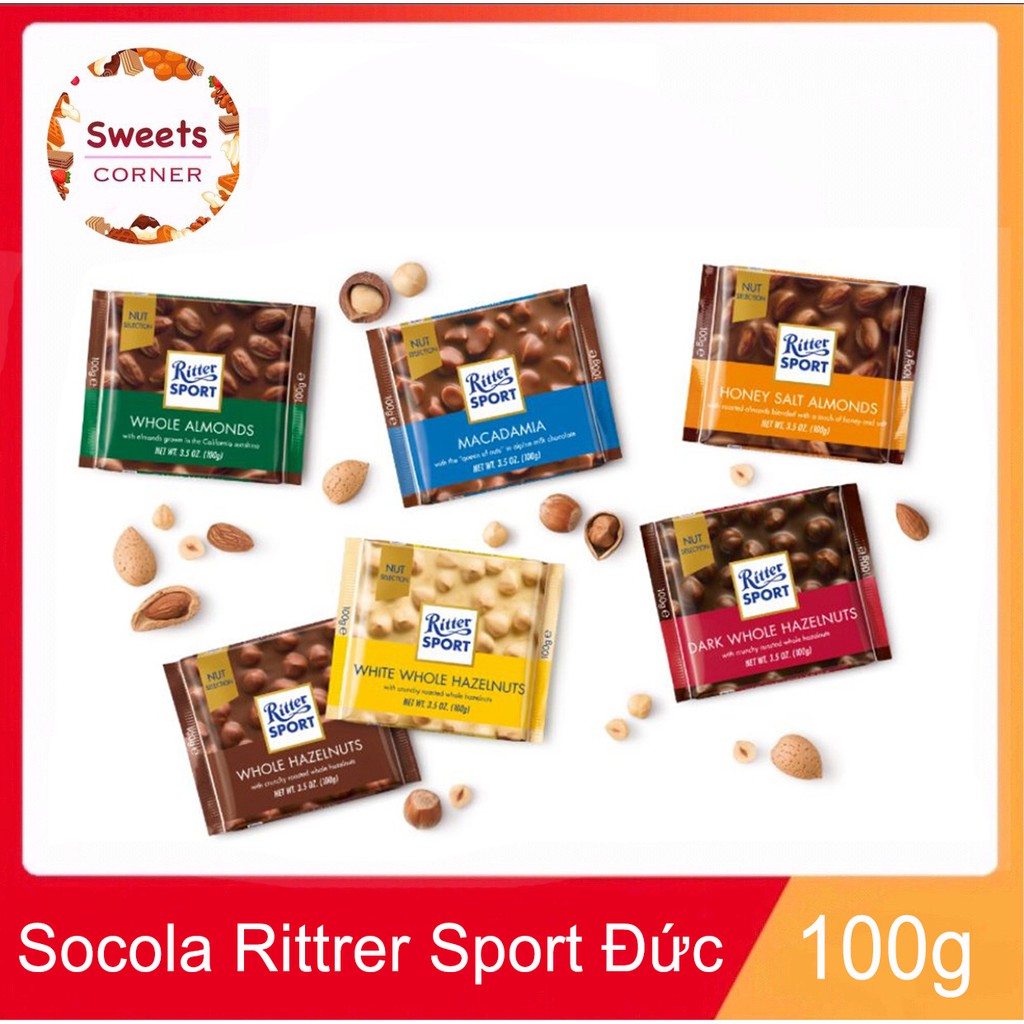 German Ritter Sport Chocolate 100g (12 types) | Shopee Singapore
