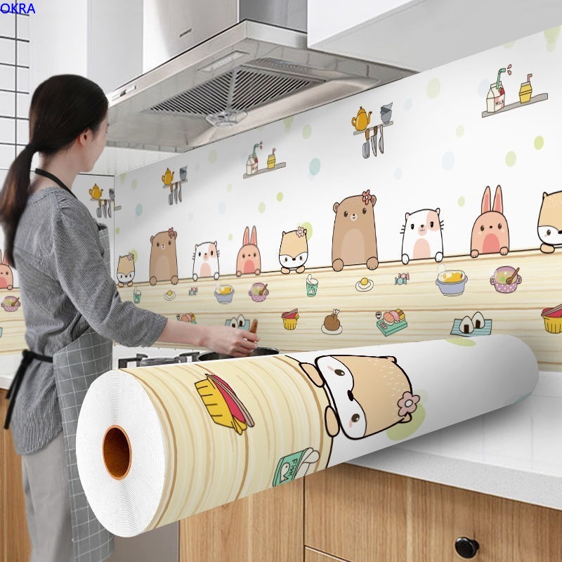 Spot Kitchen Sticker Waterproof and Oilproof Cabinet Stove Range Hood ...