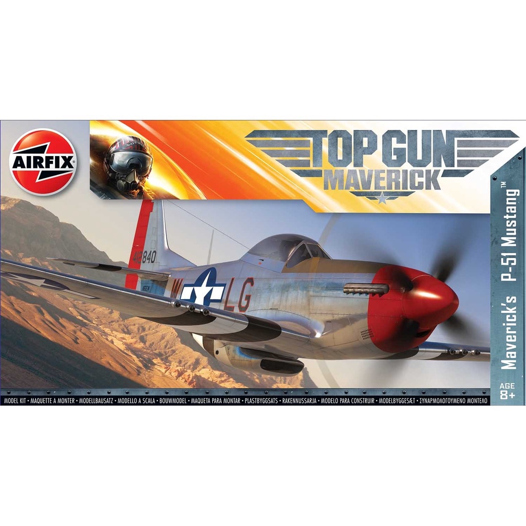 Airfix 1/72 Top Gun Maverick's P-51D Mustang model kit | Shopee Singapore