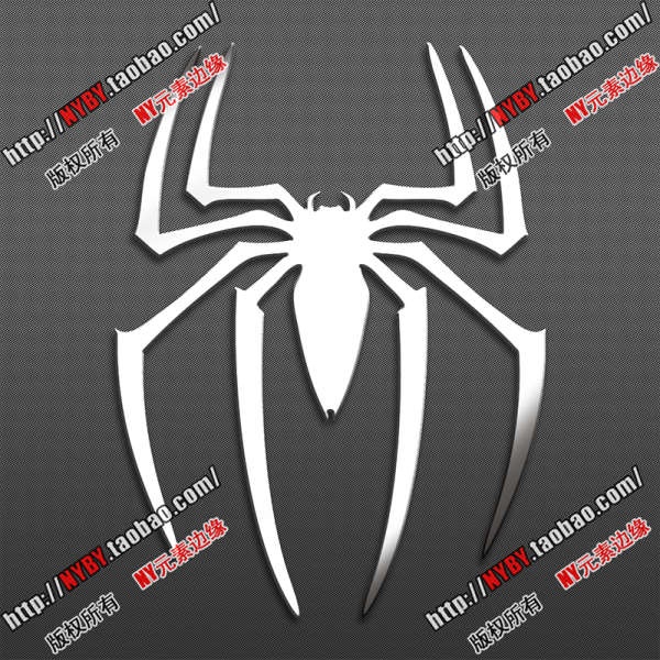 Spider-Man LOGO Avengers Notebook Mobile Phone Sticker Radiation Proof ...