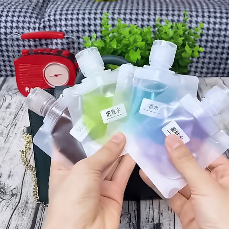 30ml /50ml /100ml Transparent Matt Shampoo Lotion Storage Bags ...