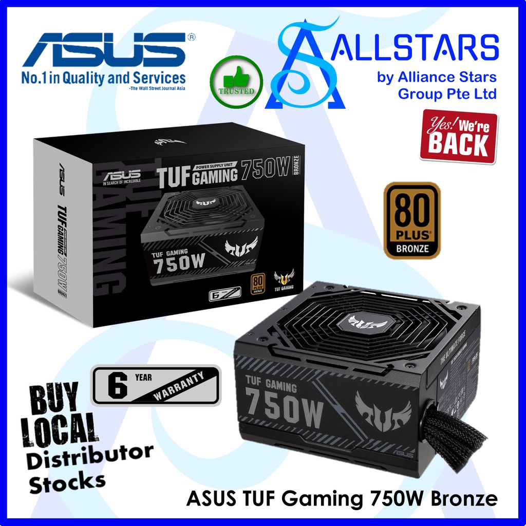 ASUS TUF Gaming 750W Power Supply Unit (TUF-750B-GAMING) / 80+Bronze (Warranty 6years with ...