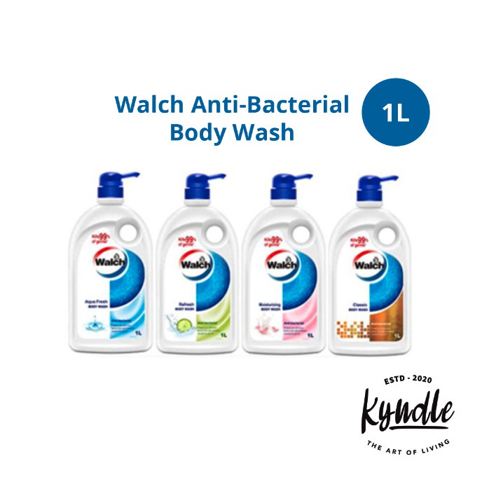 Walch Anti-bacterial Body Wash 1L | HiSkin 800ml | Shopee Singapore