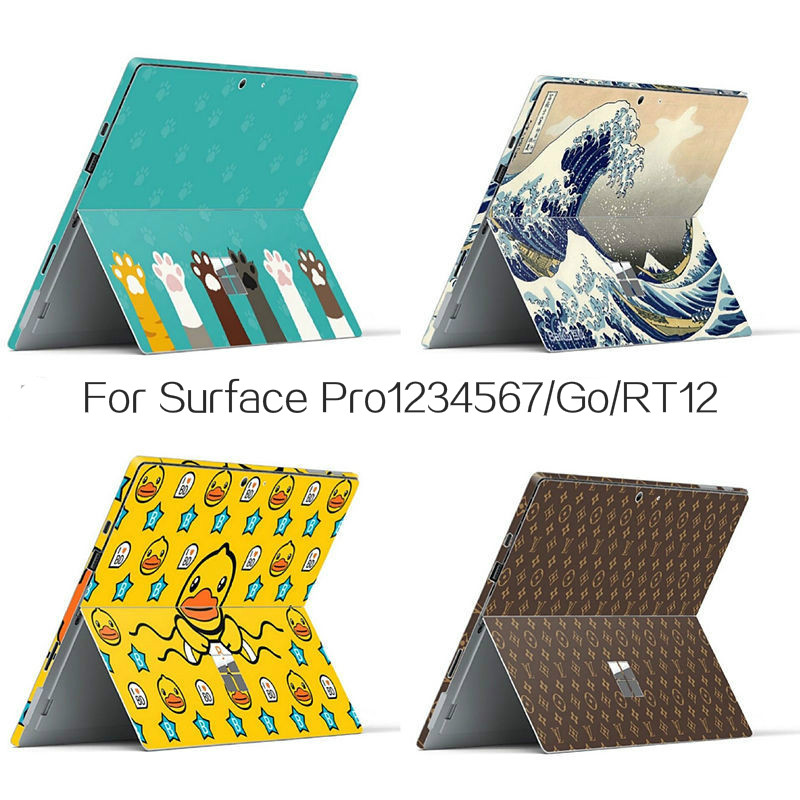 Cartoon Cute Stickers For Microsoft Surface Pro8 Go RT 1 2 Pro123456 ...